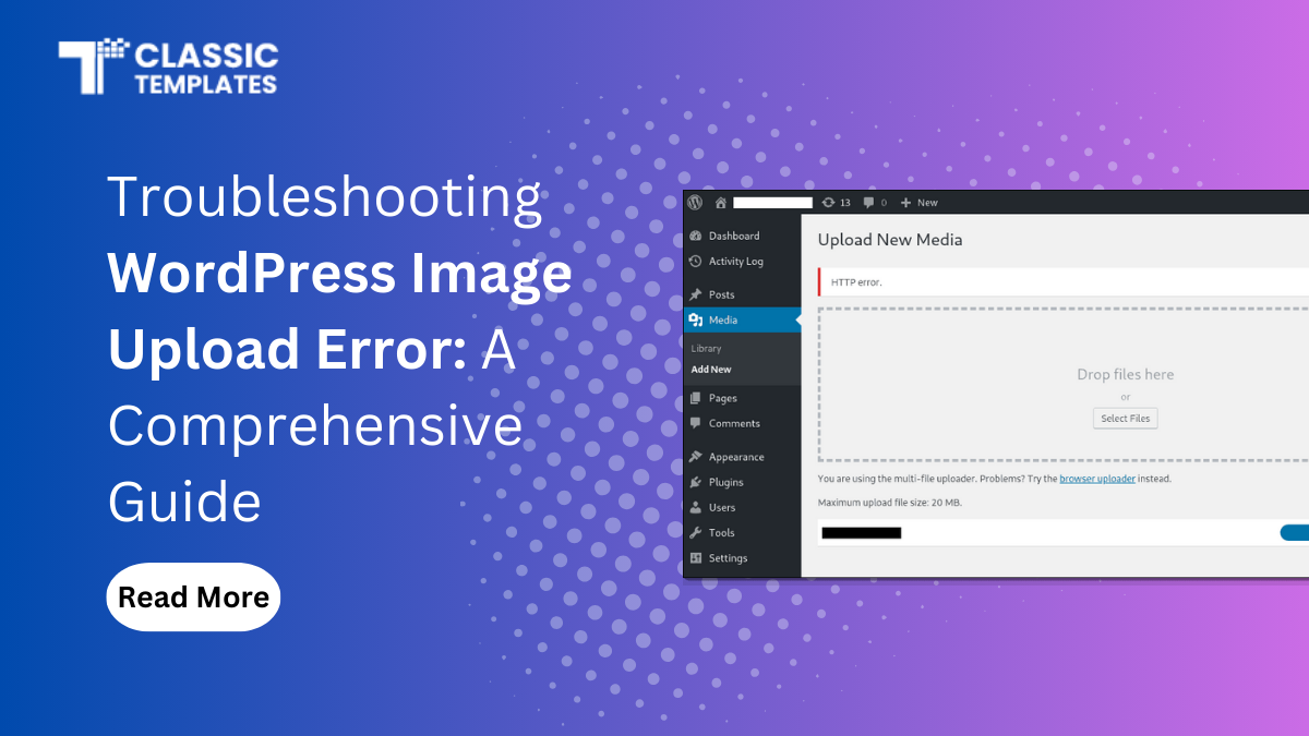 Troubleshooting WordPress Image Upload Error: A Comprehensive Guide ...